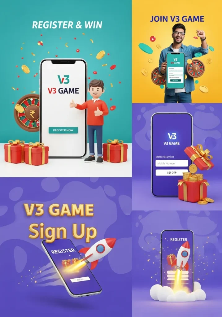 V3 Game Login, Register, Deposit, Withdrawal, Play & Earn Money